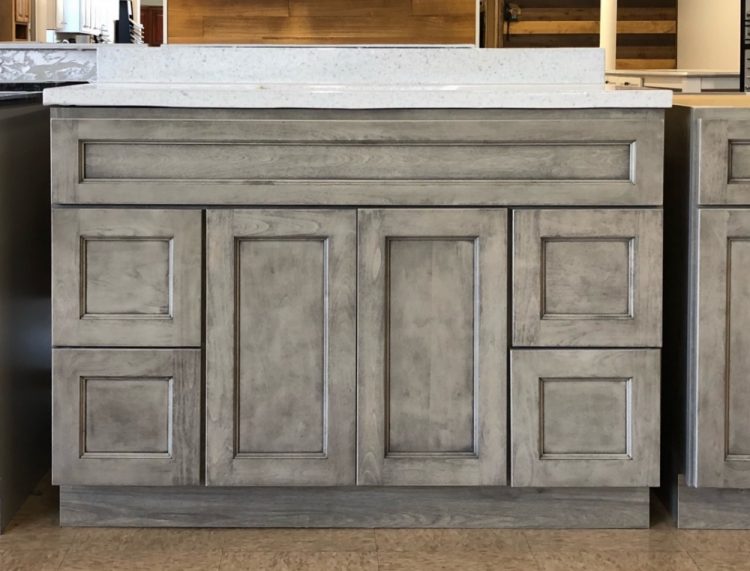 Old Harbor Gray Shaker Vanity - Builders Surplus